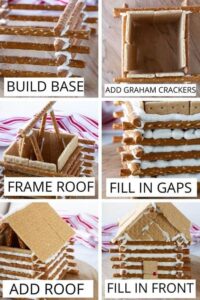 Free Log Cabin Gingerbread House Template – Celebrating Christmas